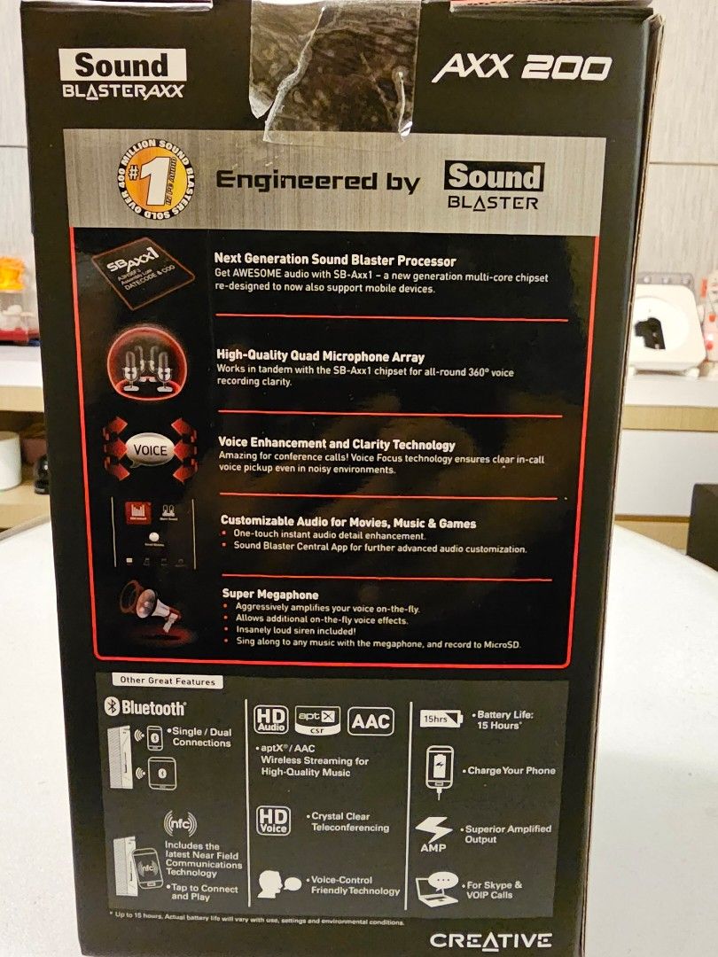 CREATIVE Sound Blaster AXX200, Audio, Soundbars, Speakers & Amplifiers ...