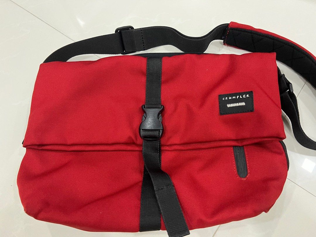 Crumpler - Flock of Horror Shoulder bag (Red), Men's Fashion, Bags ...