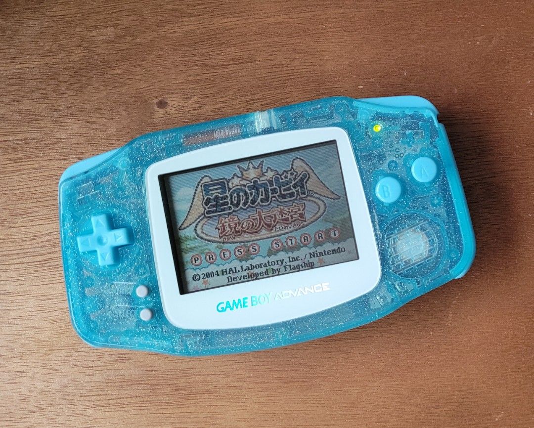 Crystal Blue Gameboy Advance GBA Nintendo Game Boy, Video Gaming, Video ...