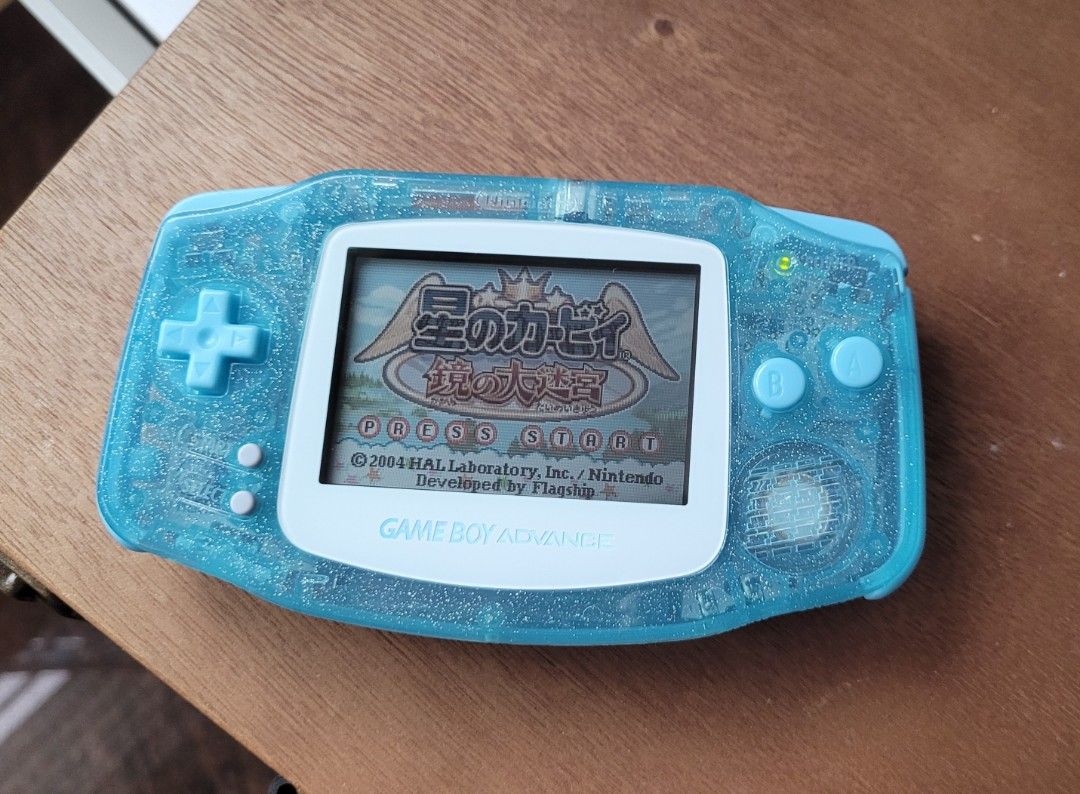 Crystal Blue Gameboy Advance GBA Nintendo Game Boy, Video Gaming, Video ...
