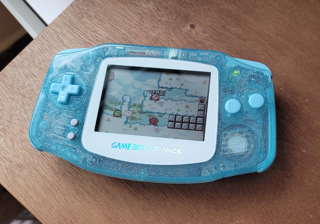 Crystal Blue Gameboy Advance GBA Nintendo Game Boy, Video Gaming, Video ...