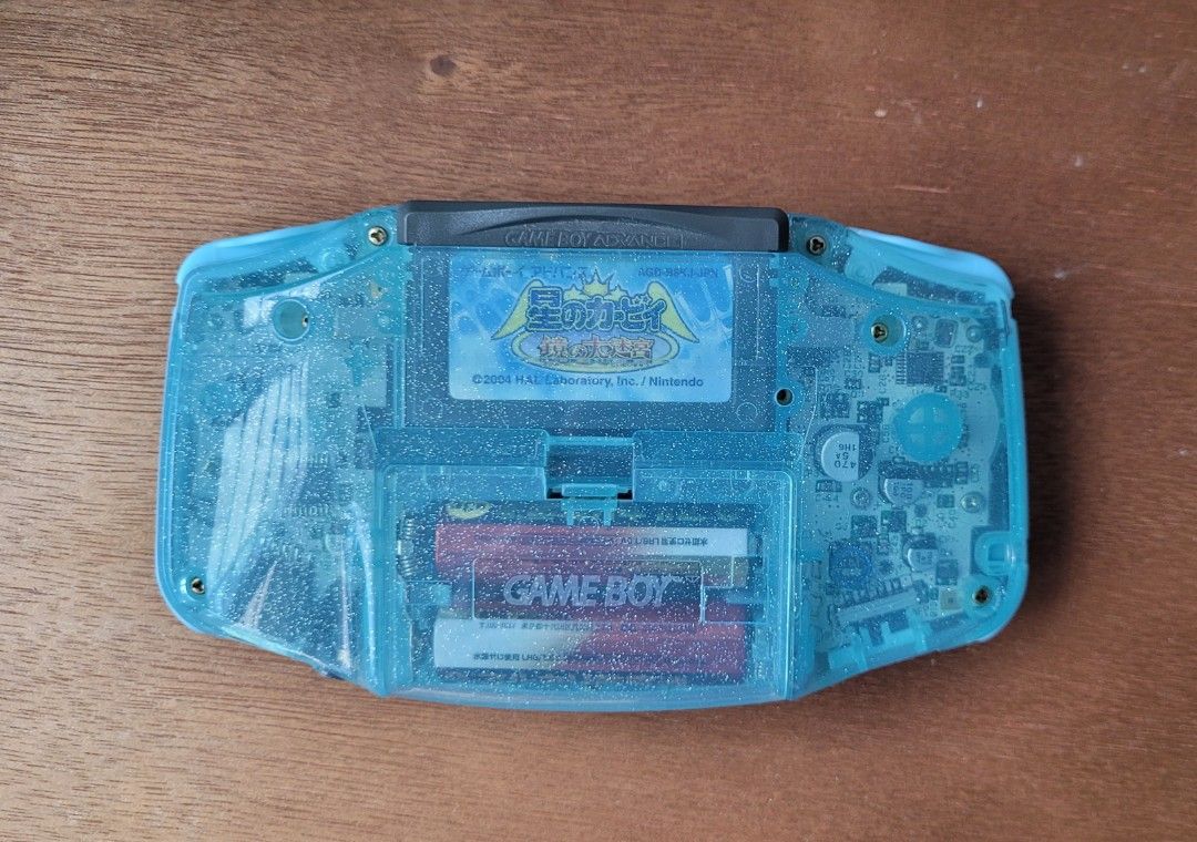 Crystal Blue Gameboy Advance GBA Nintendo Game Boy, Video Gaming, Video ...