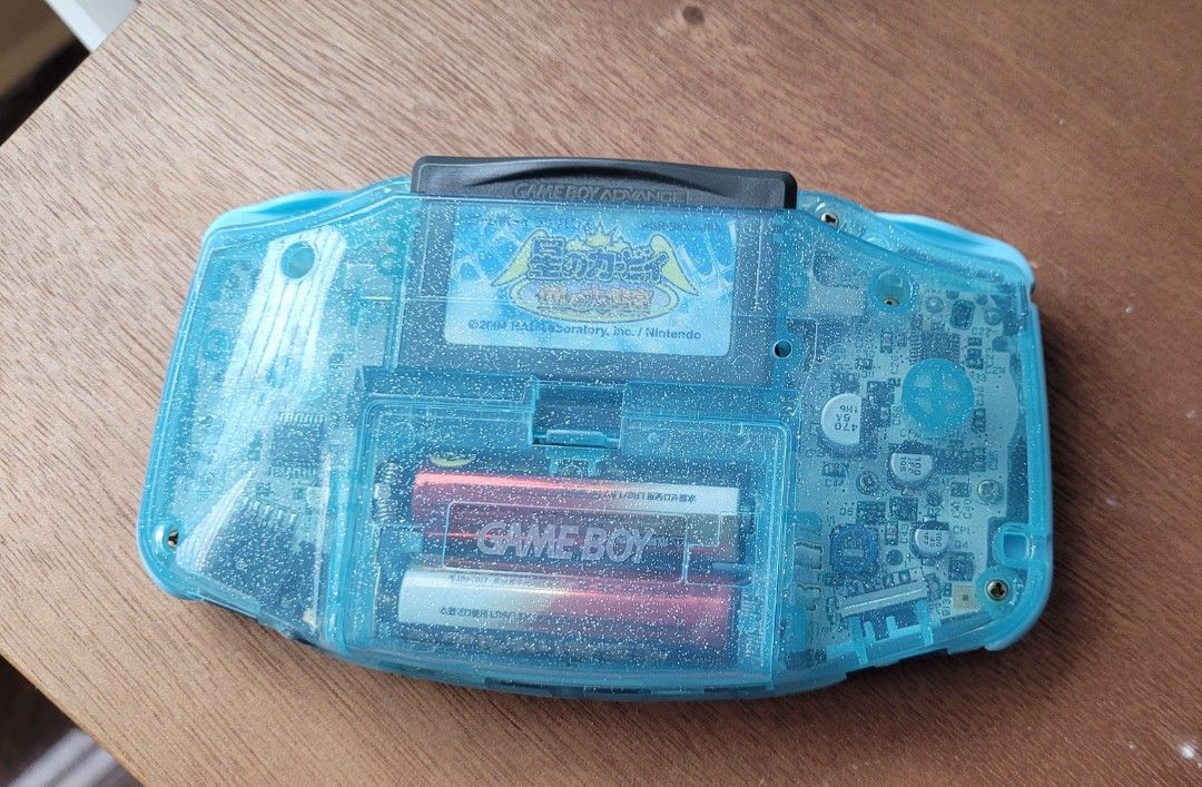 Crystal Blue Gameboy Advance GBA Nintendo Game Boy, Video Gaming, Video ...