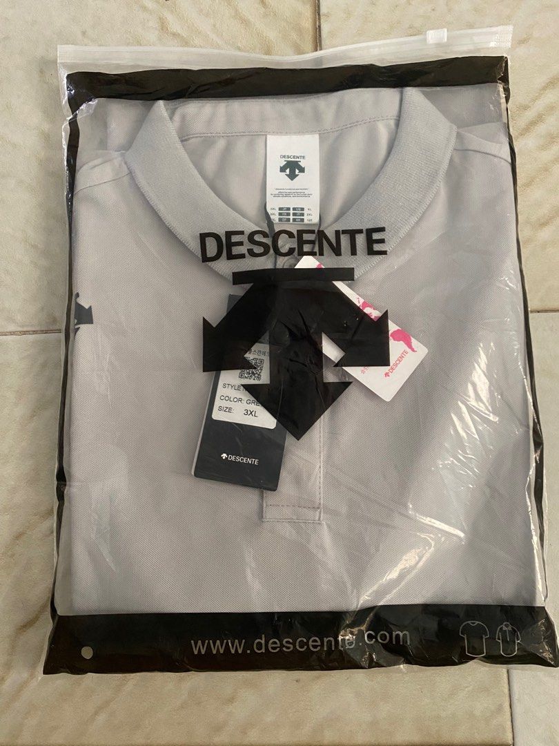 Descente polo shirt, Men's Fashion, Tops & Sets, Tshirts & Polo Shirts on Carousell