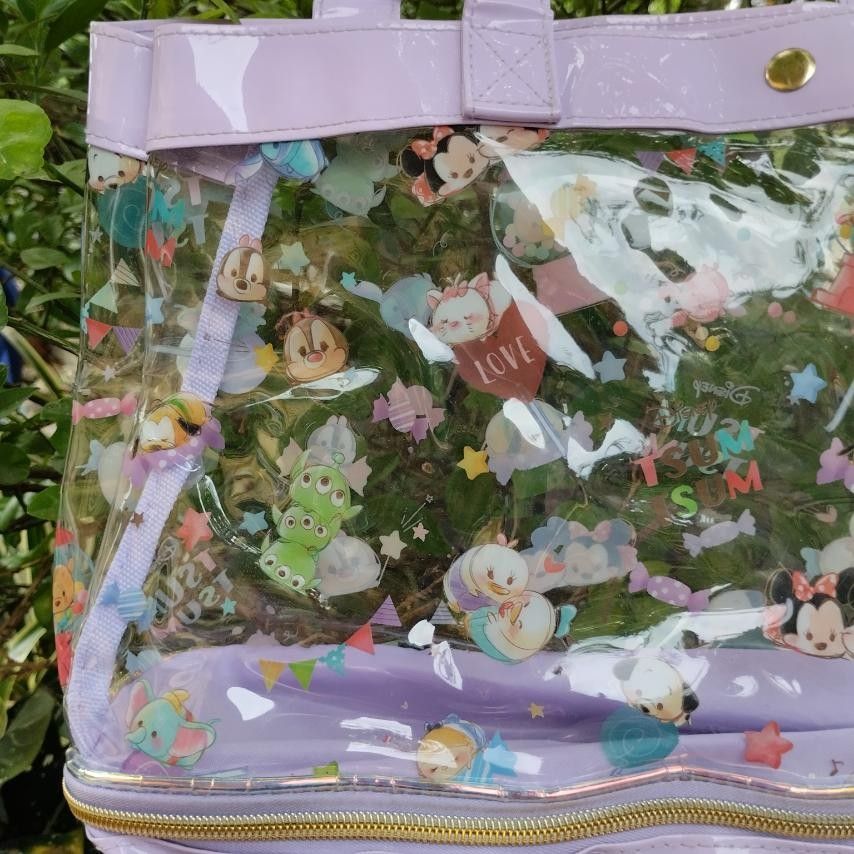 DISNEY Pixar Characters Clear Transparent Bag, Women's Fashion, Bags ...