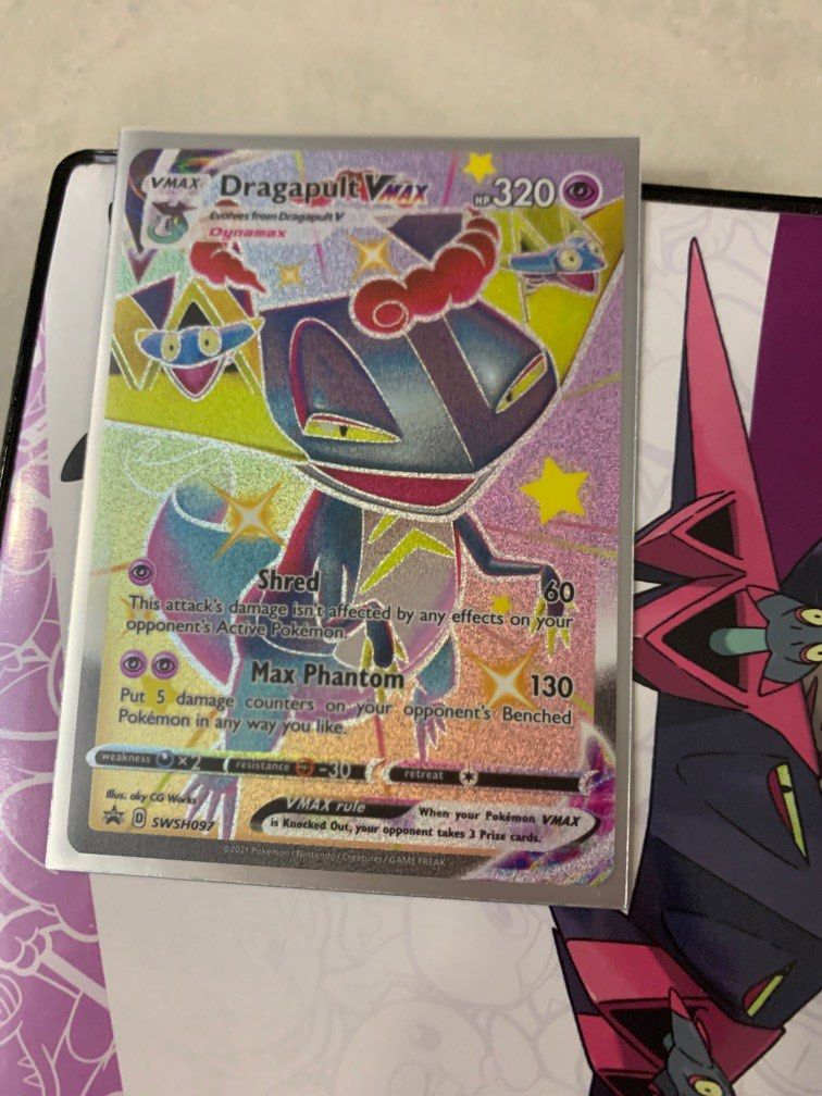 Dragapult vmax shiny an v shiny, Hobbies & Toys, Toys & Games on Carousell