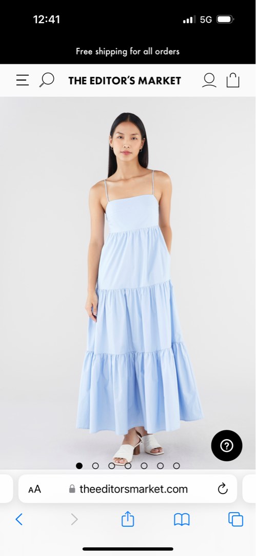 Editor Market Hiera Tiered Maxi Dress, Women's Fashion, Dresses & Sets ...