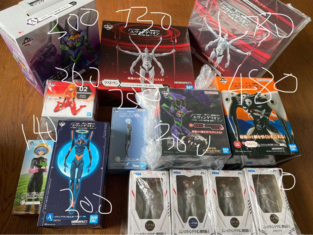 日本直送 全新 新世紀福音戰士 evangelion eva 一番 Last 尾賞 爆衣 B賞 SPM LPM 明日香 綾波麗 C賞 村姑 ...