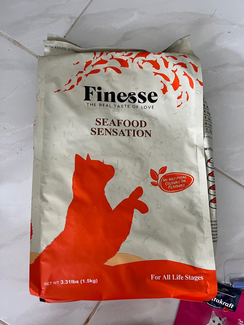 Finesse dry food for cat - seafood sensation, Pet Supplies, Pet Food on ...