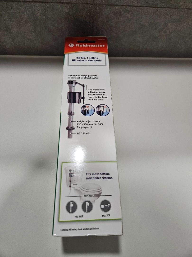 全新Fluidmaster福馬坐廁水箱波曲連相關配件, 傢俬＆家居, 浴室、廚房用品配件 - Carousell
