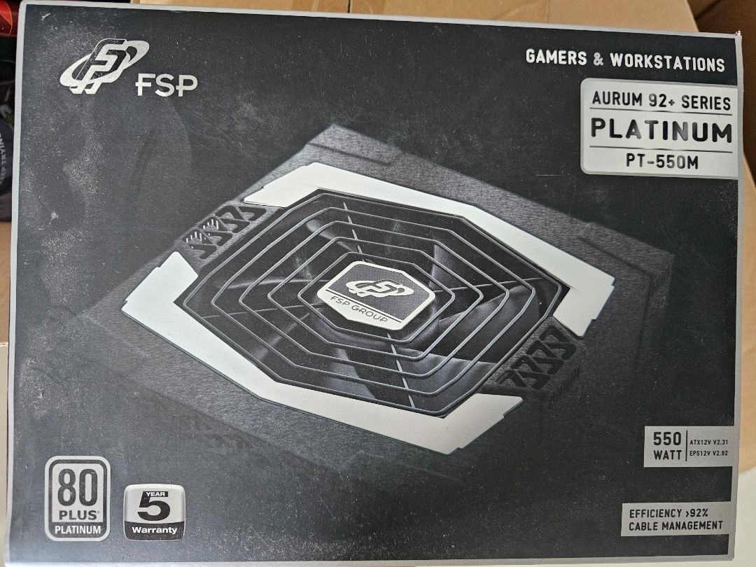 FSP Aurum 550W Platinum 92+ Semi-modular ATX Power Supply (PT-550M ...