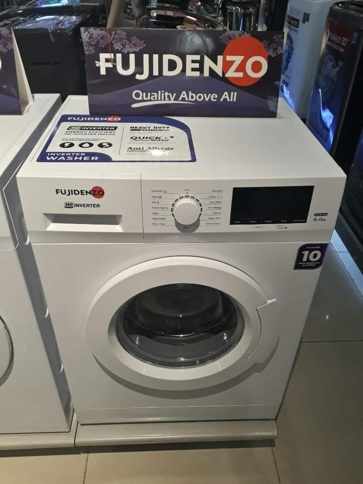 FUJIDENZO FRONT LOAD FULLY AUTOMATIC WASHING MACHINE INVERTER TYPE AND ...