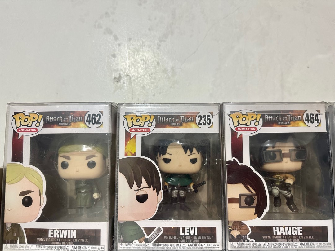 Funko pop - Attack on Titan AOT, Hobbies & Toys, Toys & Games on Carousell