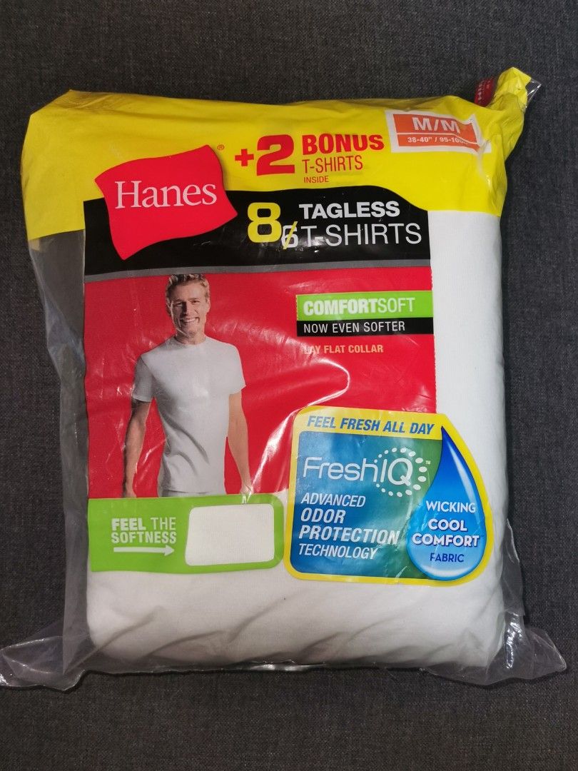 Hanes Tagless White Shirts, Men's Fashion, Tops & Sets, Tshirts & Polo ...