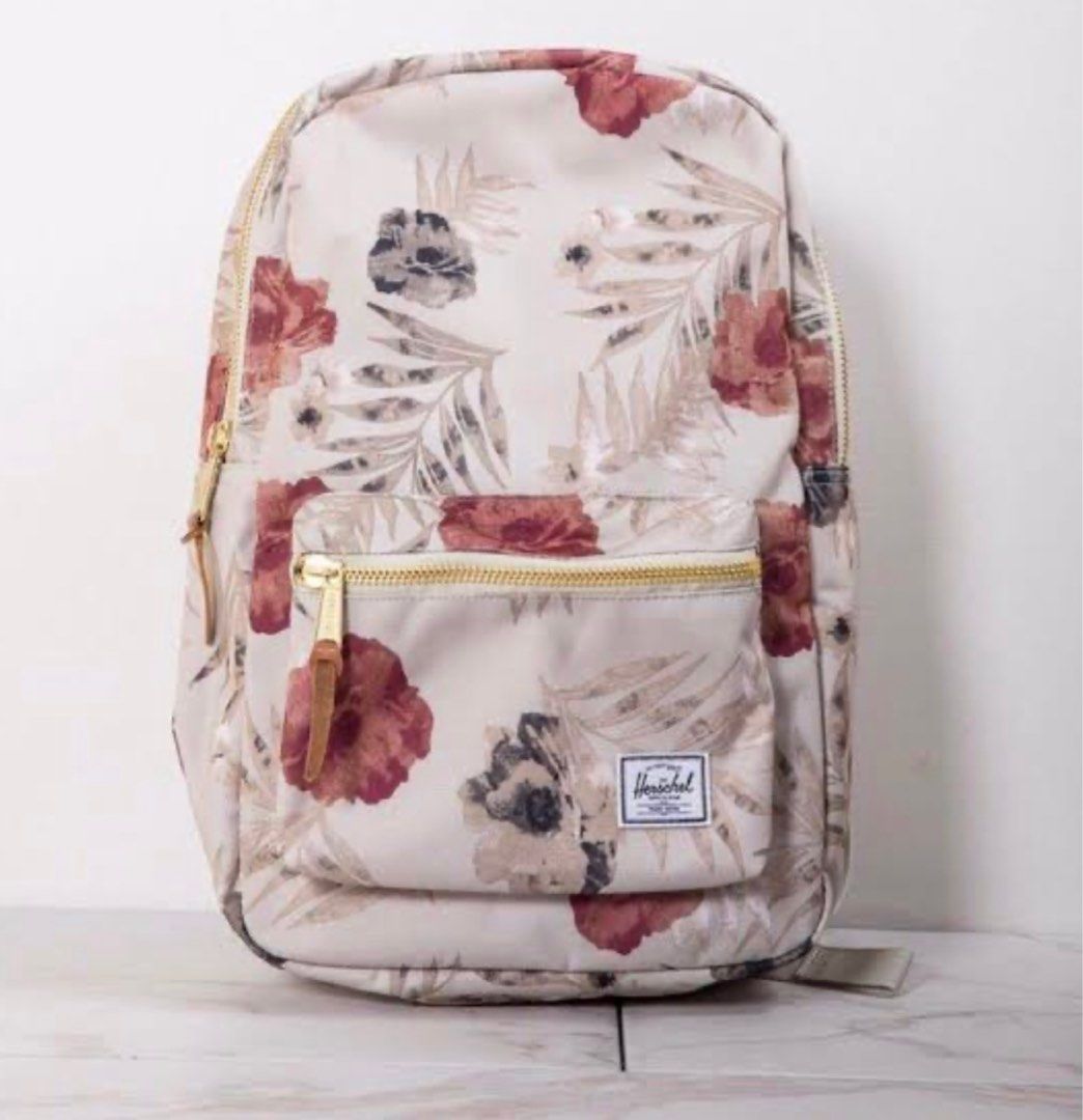 HERSCHEL FLORAL BACKPACK, Women's Fashion, Bags & Wallets, Backpacks on ...