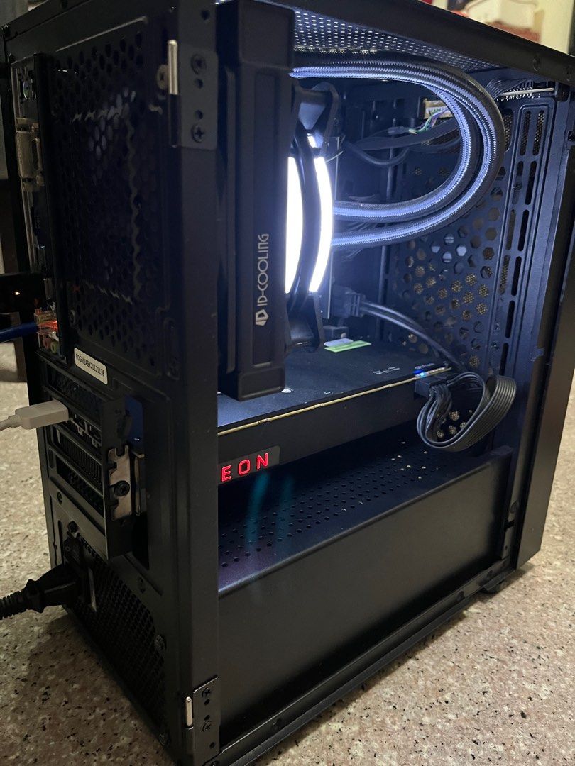 HIGH END RGB GAMING PC DESKTOP WATERCOOLED AMD RYZEN 5 16GB RADEON ...