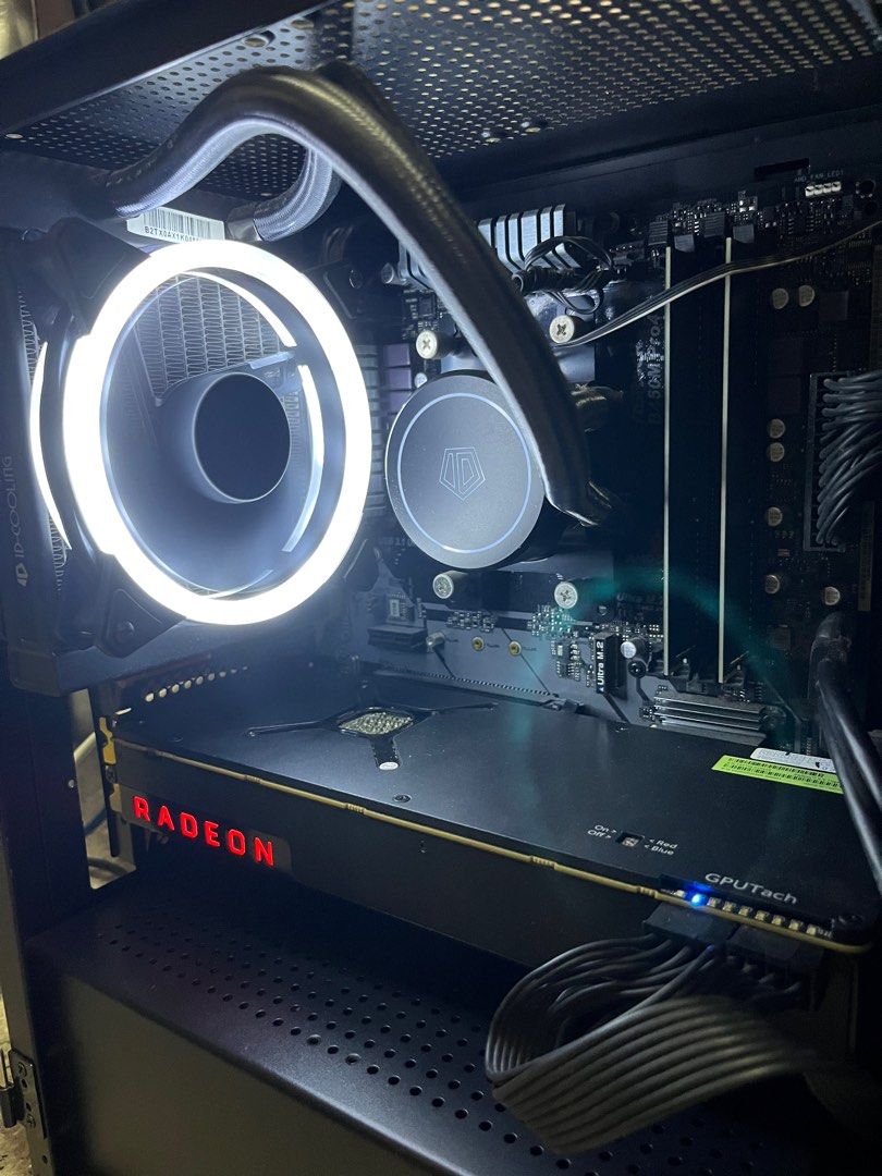 HIGH END RGB GAMING PC DESKTOP WATERCOOLED AMD RYZEN 5 16GB RADEON ...