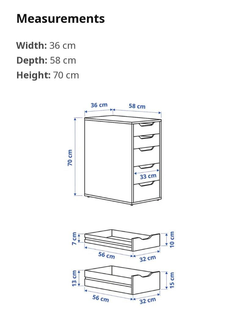 IKEA Alex Drawer, Furniture & Home Living, Furniture, Shelves, Cabinets ...