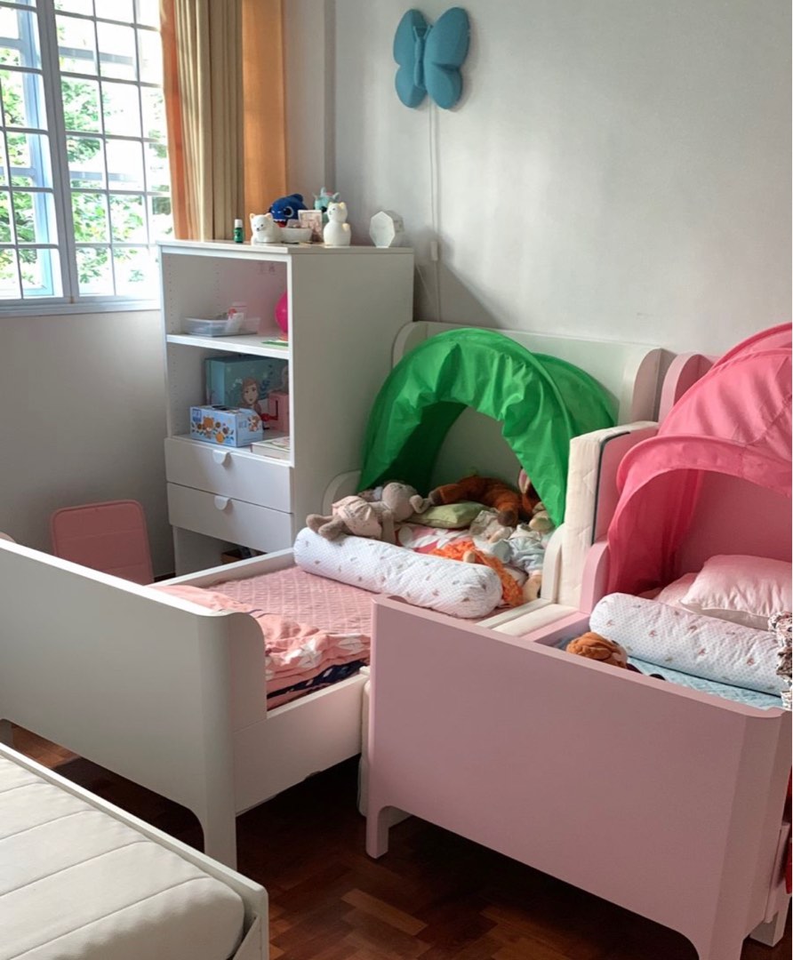 IKEA Busunge Extendable Bed (2 sets available), Babies & Kids, Baby ...