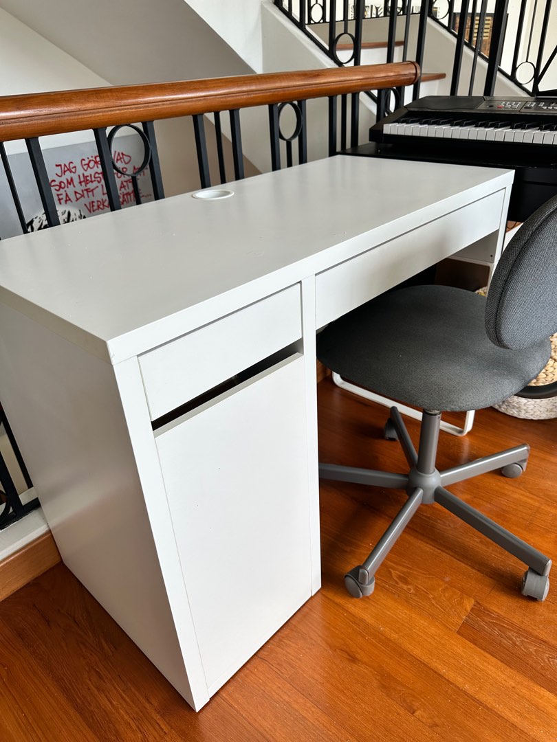 IKEA desk MICKE design 105 x 50 cm, Furniture & Home Living, Furniture ...