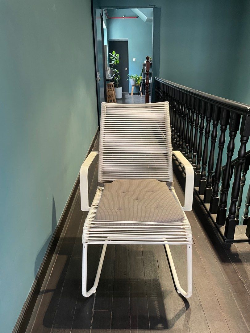 IKEA outdoor stackable chairs with armrest., Furniture & Home Living ...