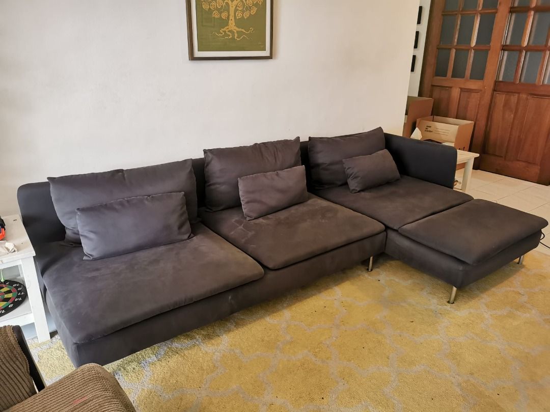 IKEA soderhamn 4 seater sofa, Furniture & Home Living, Furniture, Sofas ...
