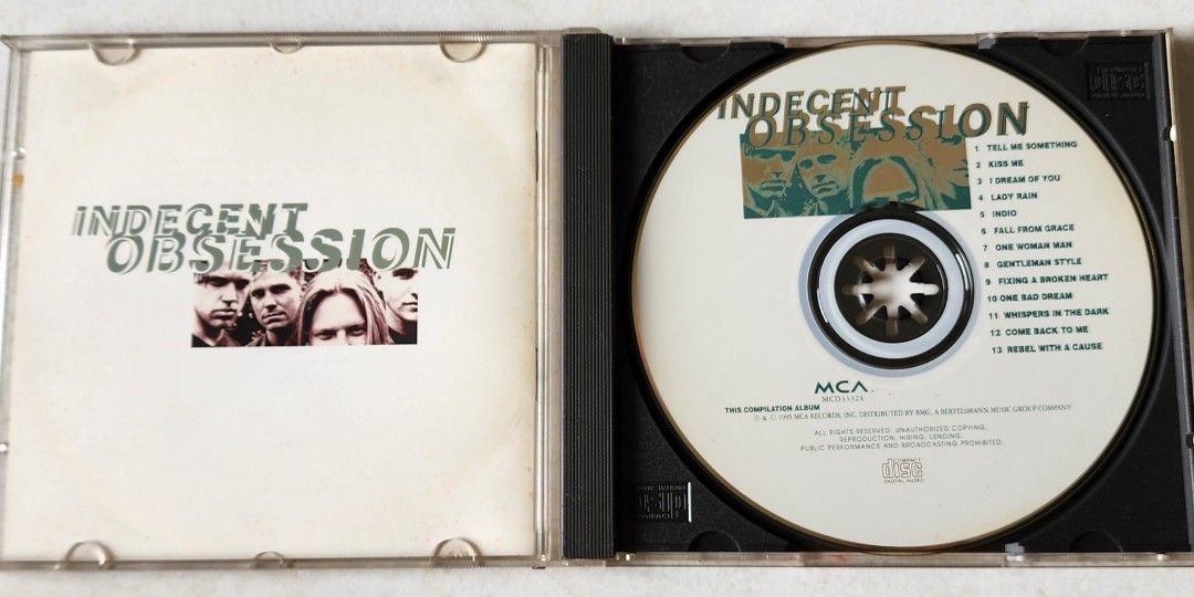 Indecent Obsession ~ The Most Of ... ( MCA RECORDS ) CD, Hobbies & Toys ...