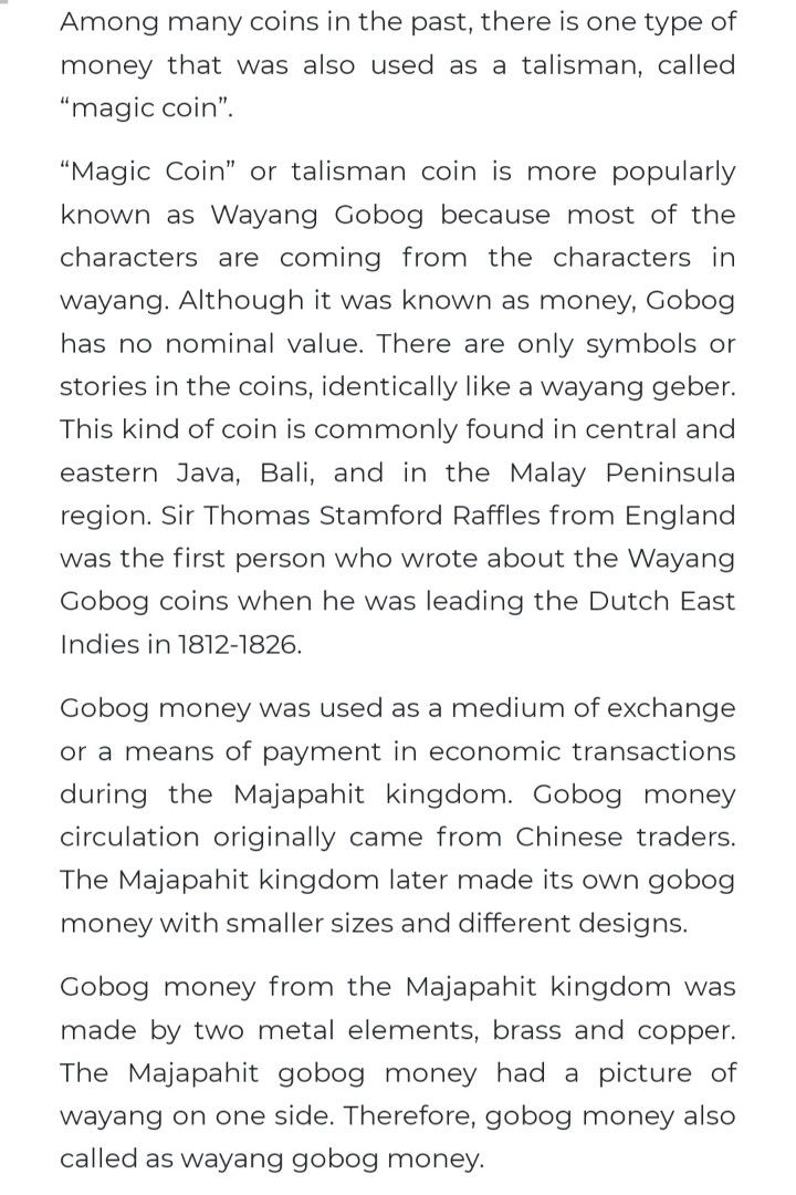 INDONESIA,JAVA,MAJAPAHIT KINGDOM,A LARGE TIN WAYANG GOBOG MAGIC COIN ...