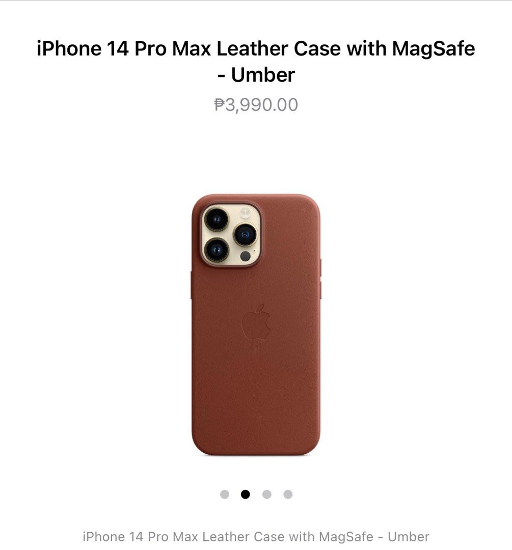 iPhone 14 Pro Max Leather Case with MagSafe - Umber, Mobile Phones & Gadgets, Mobile & Gadget ...