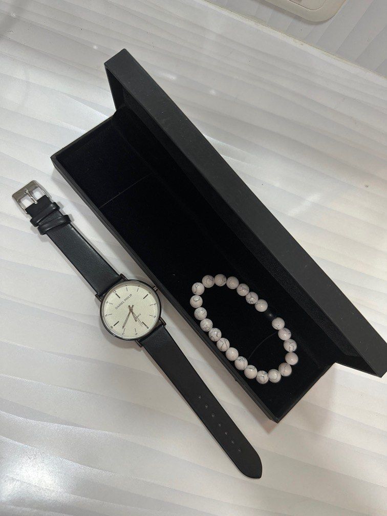 Jam tangan vintage classic watch by daniel philip black, Fesyen Wanita ...