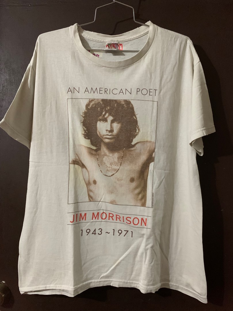 Jim Morrison memorial tee (dated 99) on Carousell