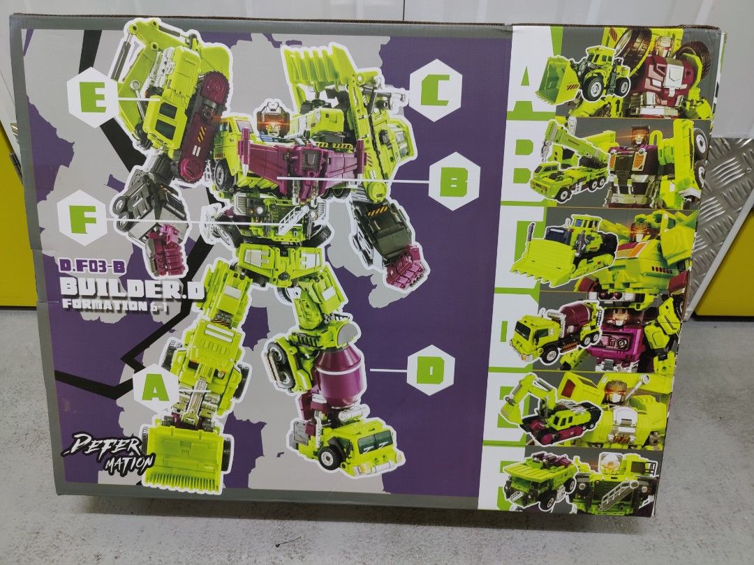 Jinbao Oversized Transformers Devastator with upgrade kit 2.0, Hobbies ...