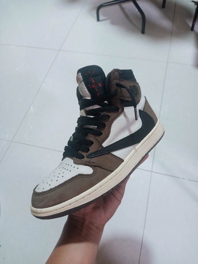 JORDAN 1 TRAVIS SCOTT MOCHA HIGH, Men's Fashion, Footwear, Sneakers on ...