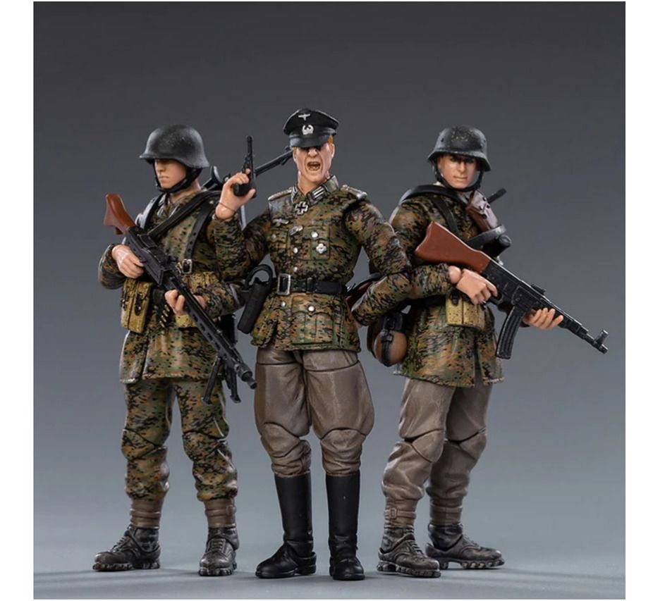 JOY TOY (Set of 3) 1:18 scale WWII GERMAN WEHRMACHT in SPRING ...