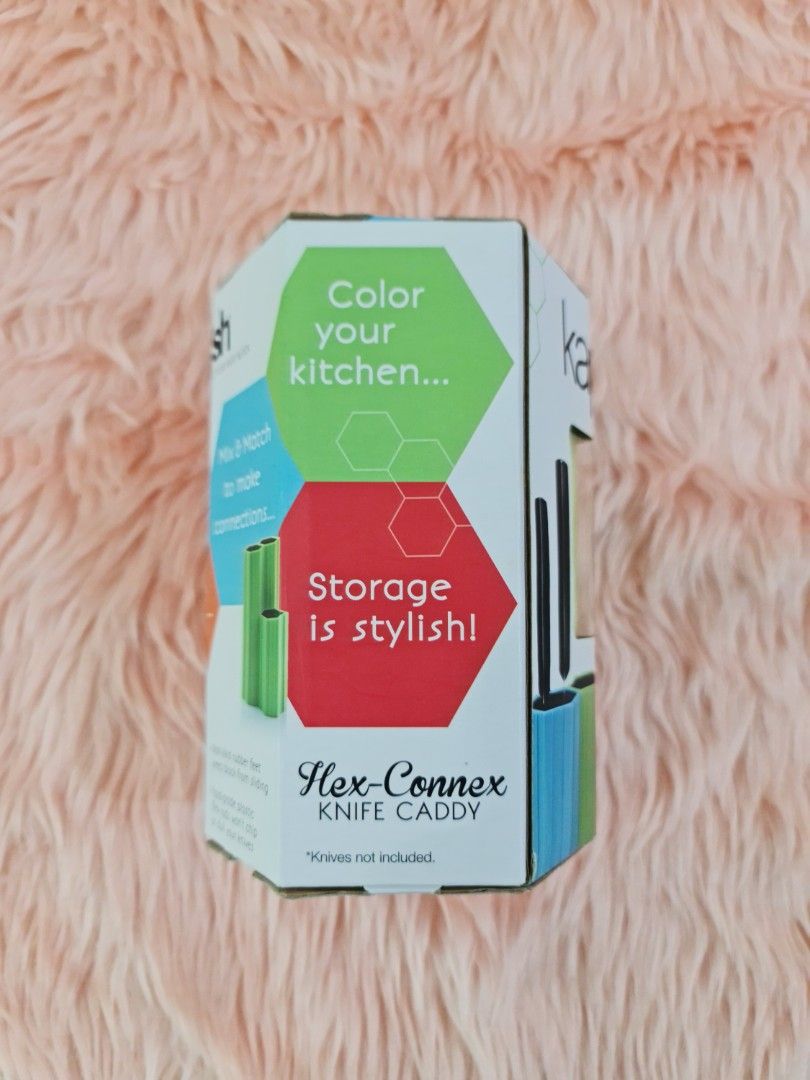 Kapoosh Hex-Connex Knife Caddy the Original Slotless Knife Block on ...