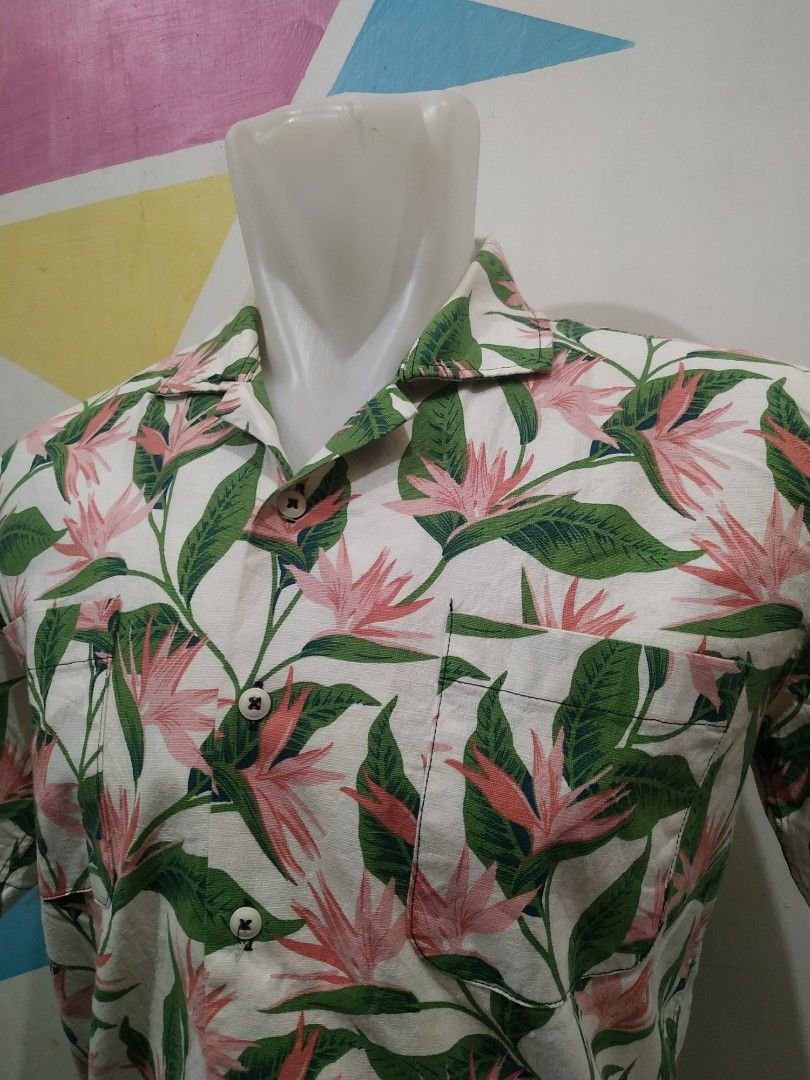 Kemeja pantai kemeja Hawai kemeja pattern, Fesyen Pria, Pakaian ...