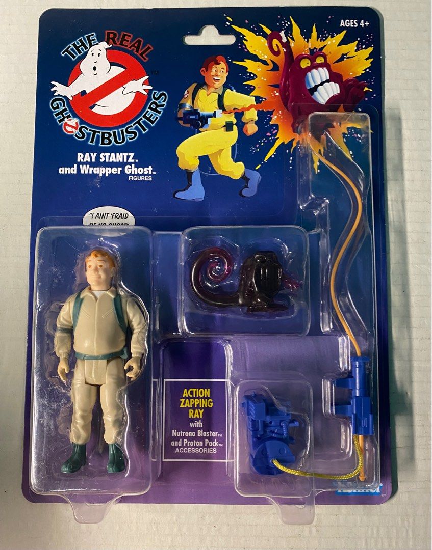 Kenner reissue classic Ghostbusters Ray Stantz & wrapper ghost with ...