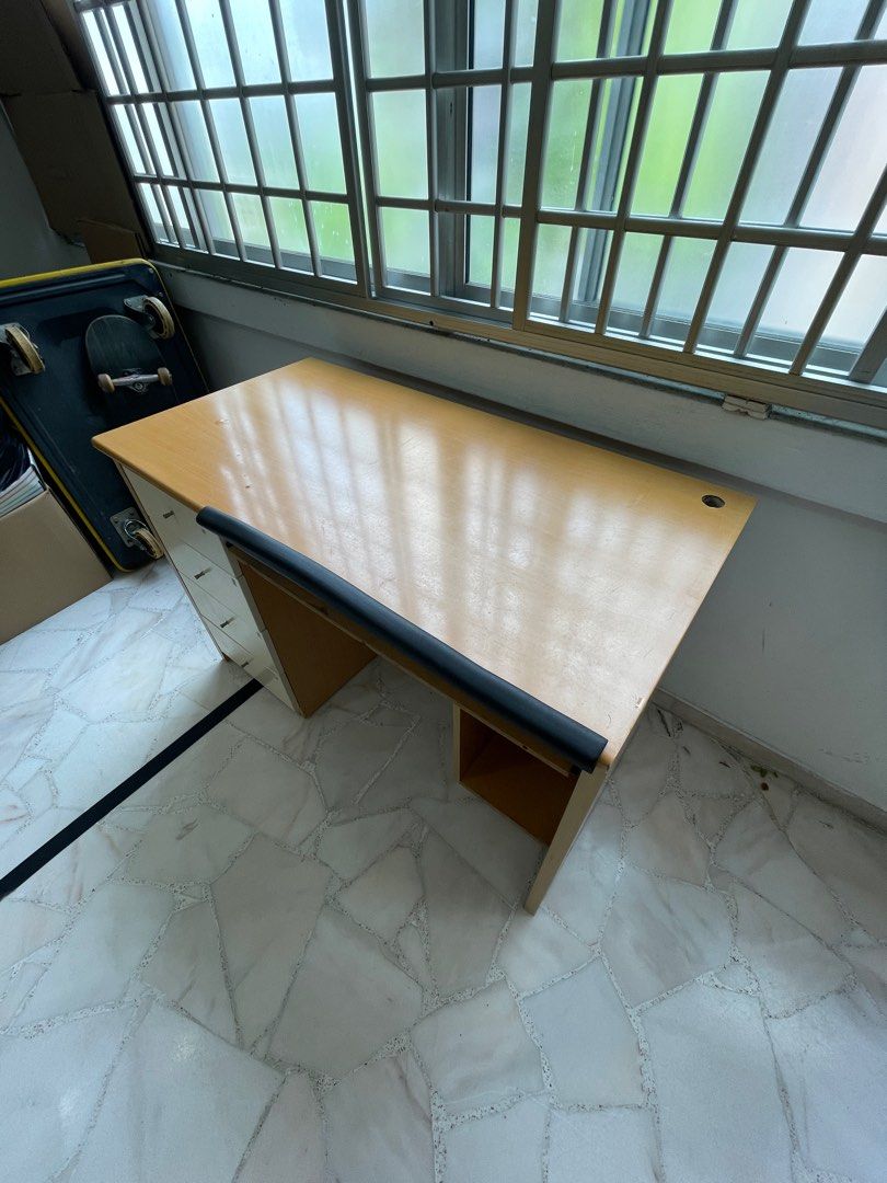 Free Laminated Wood Study Table, Furniture & Home Living, Furniture ...