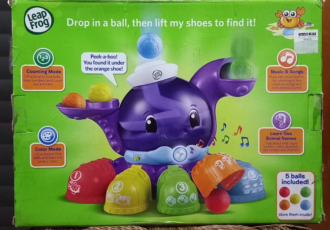 Leap Frog Peek A Shoe Talking Octopus, Hobbies & Toys, Toys & Games on ...