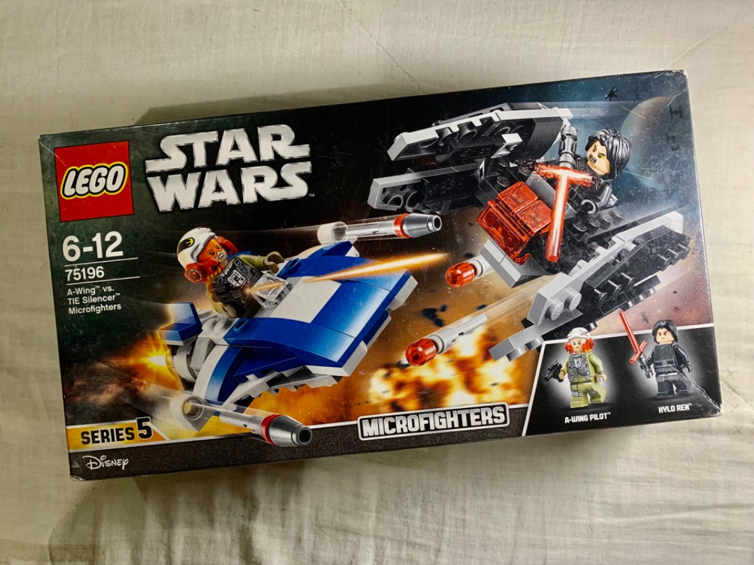Lego 75196 - Series 5 Star Wars A-Wing vs. Tie Silencer (2018 ...