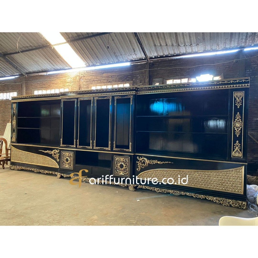 Lemari Rak Buku Serbaguna Susun Ukir Kayu Custom, Perabotan Rumah di ...