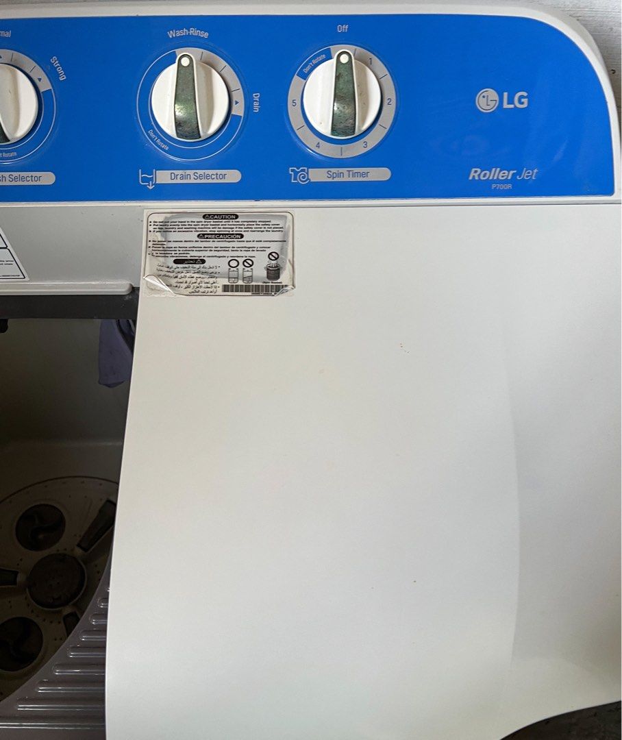 LG 7kg Semi Automatic Washing Machine P700R, TV & Home Appliances ...