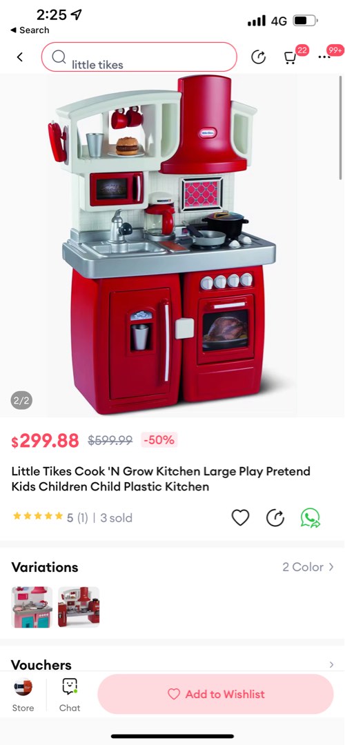 Little tikes cook n grow kitchen, Hobbies & Toys, Toys & Games on Carousell