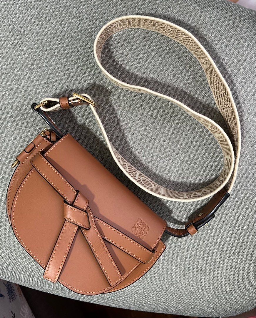 Loewe mini gate - Tan, Luxury, Bags & Wallets on Carousell