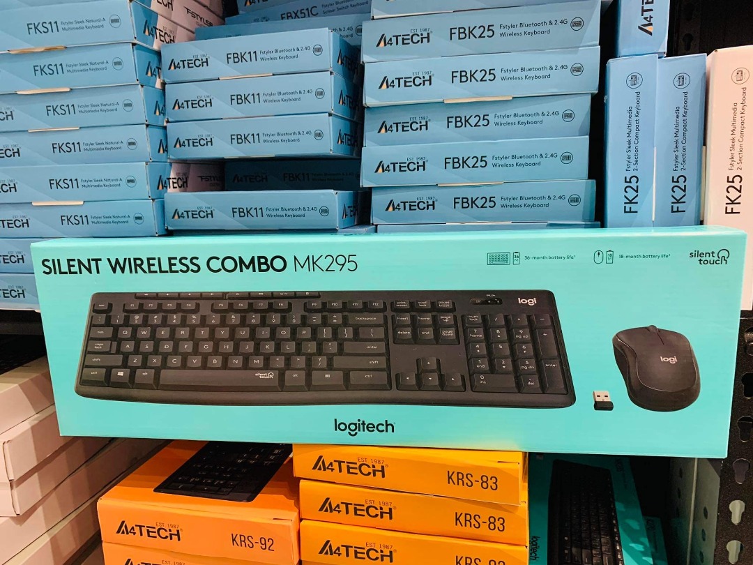 Logitech MK295 Silent Wireless Keyboad and Mouse Combo, Computers ...