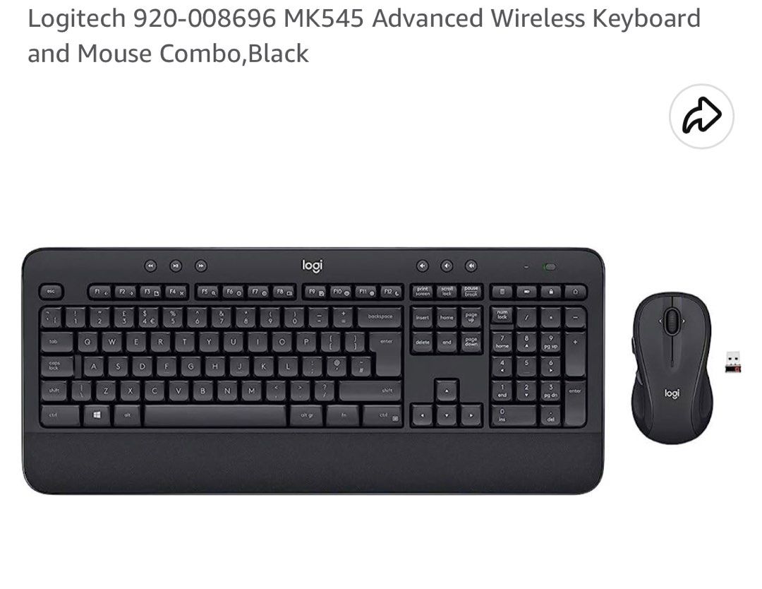 Logitech MK545 keyboard, Computers & Tech, Parts & Accessories, Computer Keyboard on Carousell