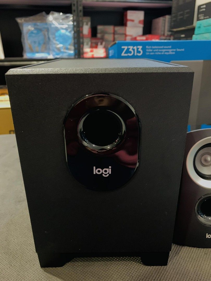 Logitech Z313 Speaker System with Subwoofer, 3.5mm input, 50 Watts Peak ...