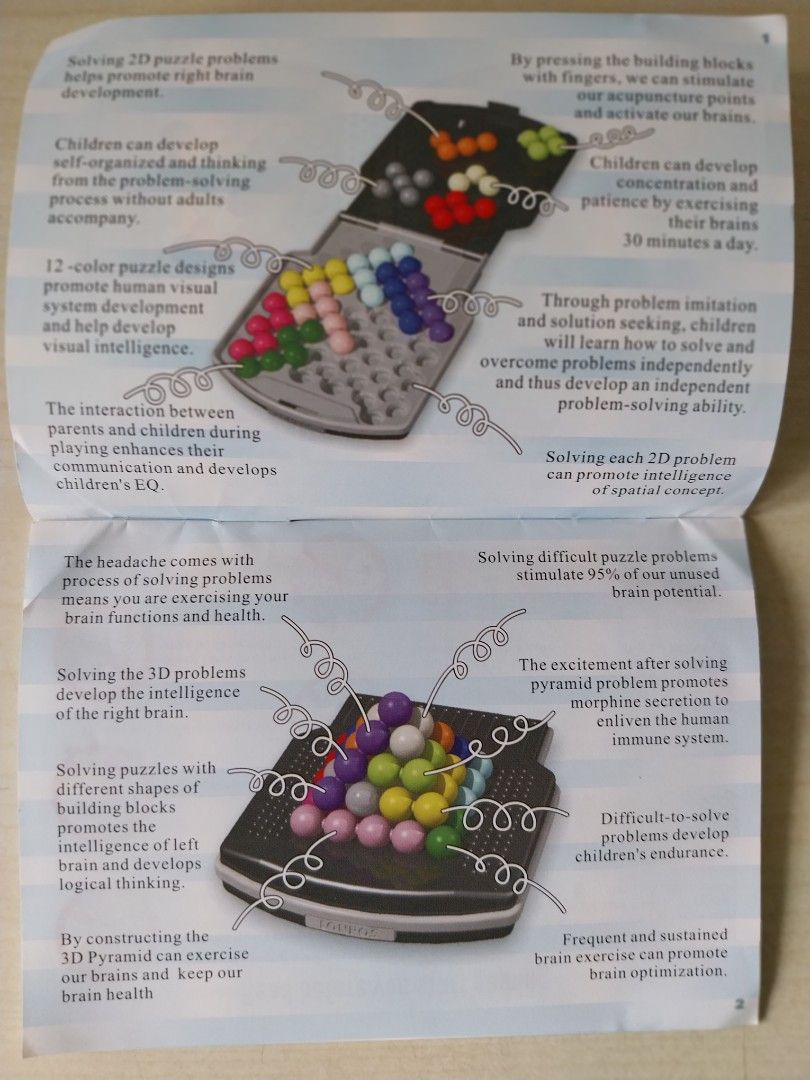 Lonpos Colourful Cabin Brain Logic Intelligent Game, Hobbies & Toys ...