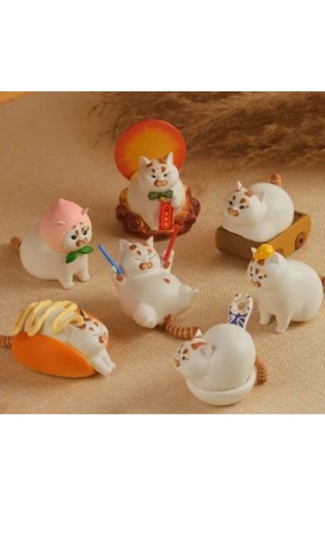 Lou lou xiao zhu mi fat cat blind box S2, Hobbies & Toys, Toys & Games ...