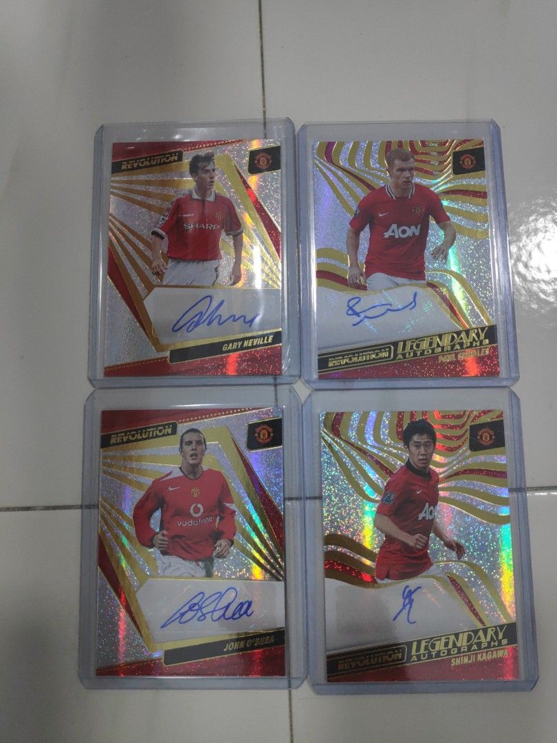 Manchester United Autograph Soccer Cards Genuine Authentic, Hobbies ...